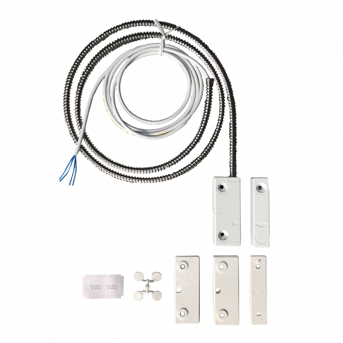 Contact magnetique gaine metal - Alarme Distribution Système Aritech